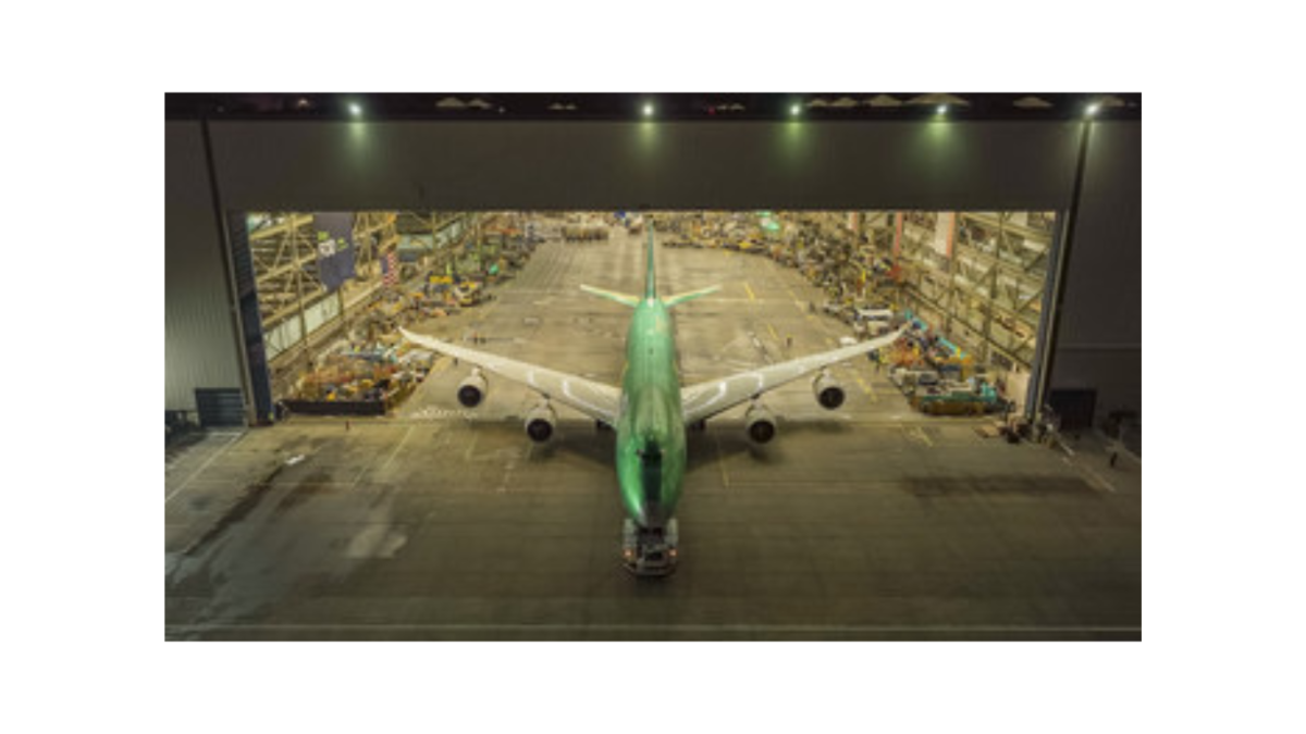 The final Boeing 747 Airplane exits the Everett Factory - INTLBM